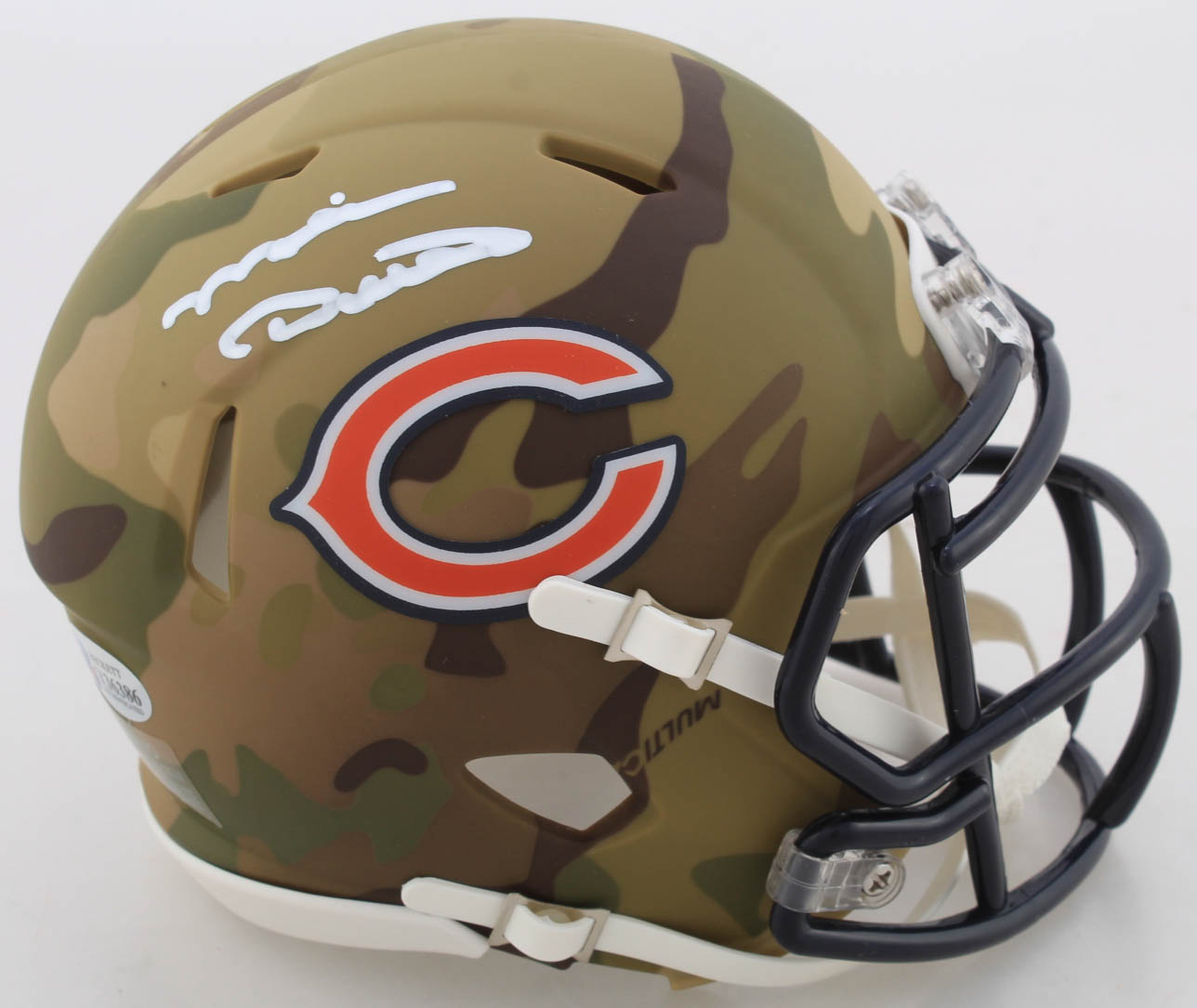 Mike Ditka Signed Bears Camo Alternate Speed Mini Helmet (Beckett COA ...