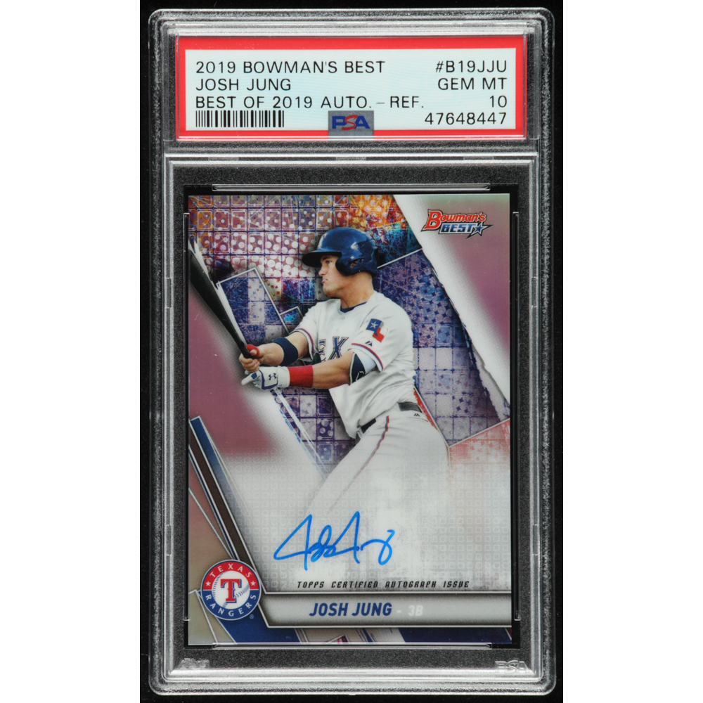 Josh Jung 2019 Bowman's Best Best of '19 Autographs Refractors #B19JJU ...