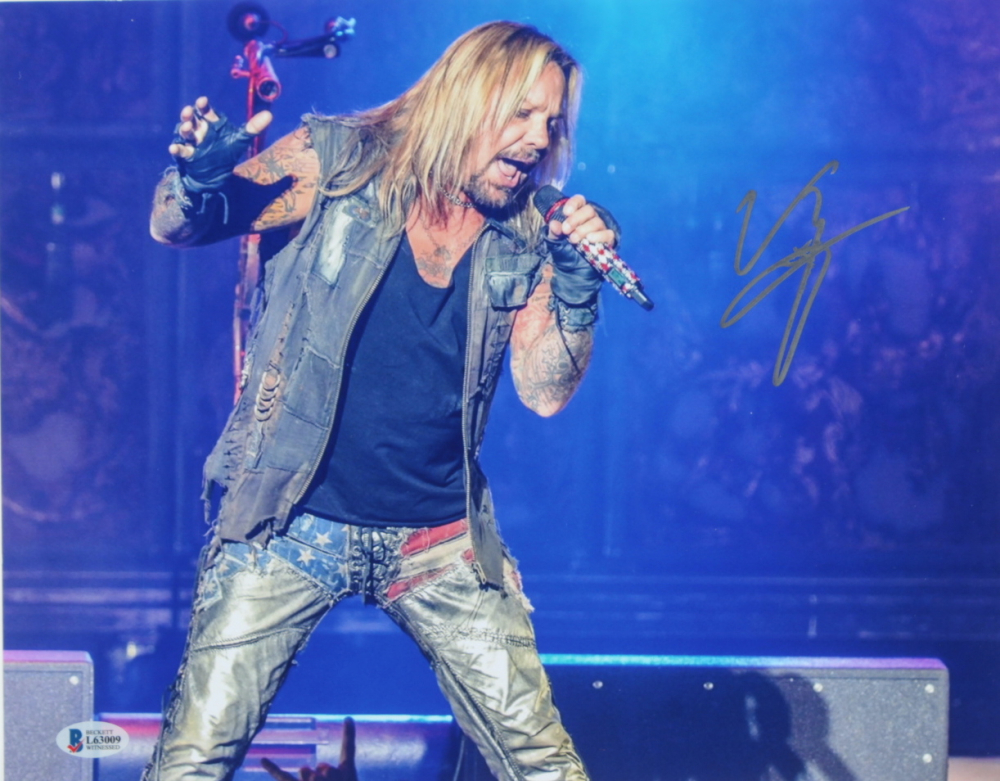 Vince Neil Signed Motley Crue 11x14 Photo (Beckett COA) | Pristine Auction