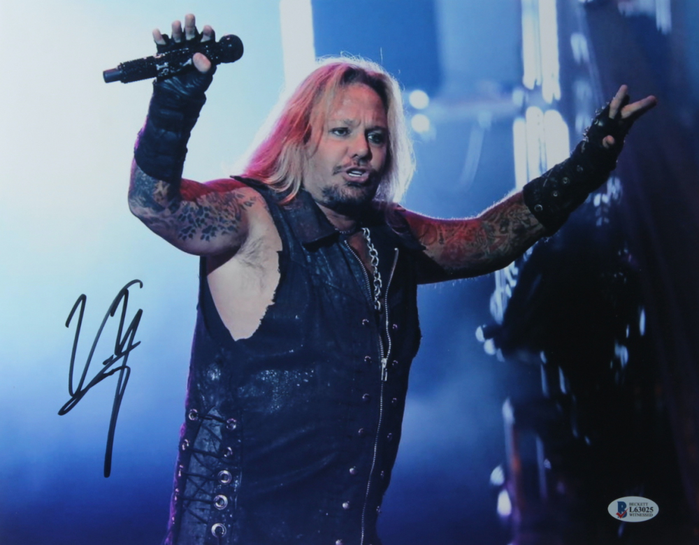Vince Neil Signed Motley Crue 11x14 Photo (Beckett COA) (See ...