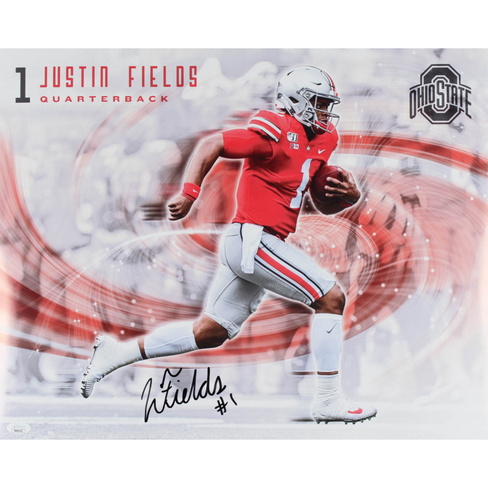 Justin Fields Signed Ohio State Buckeyes 16x20 Photo (JSA COA ...