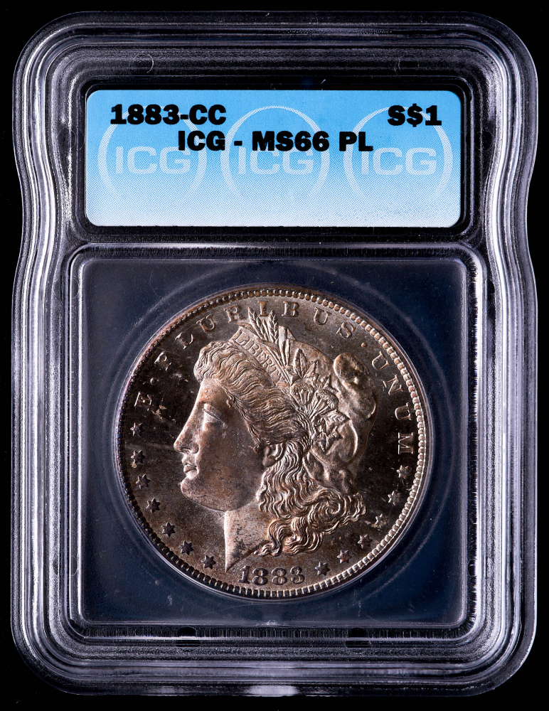 1883-CC Morgan Silver Dollar (ICG MS66 Proof Like) | Pristine Auction