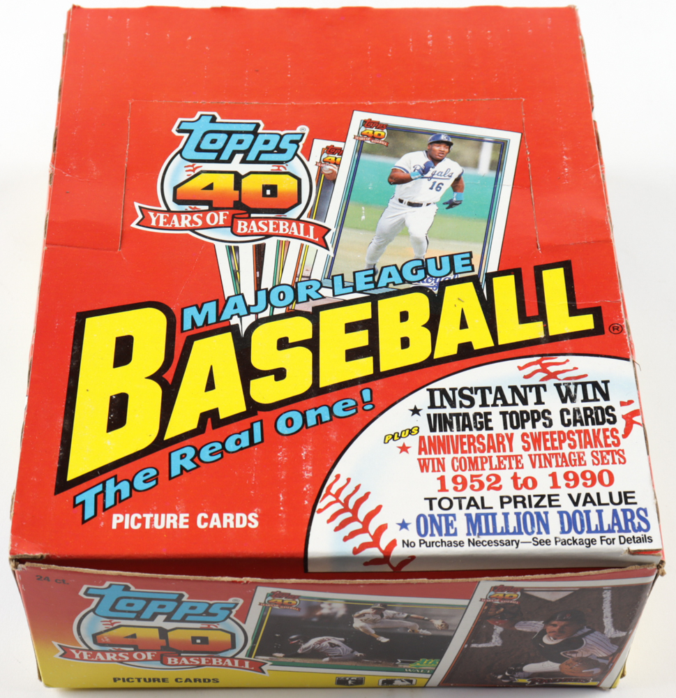 1991 Topps Baseball Rack Pack Box with (24) Rack Packs | Pristine Auction