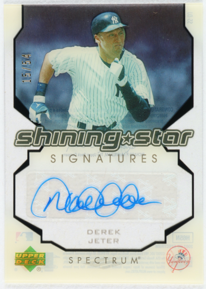 Derek Jeter 2007 Upper Deck Spectrum Shining Star Signatures #DJ /54 ...