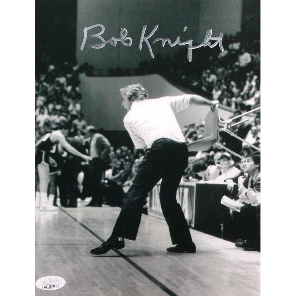 Bobby Knight Signed Indiana Hoosiers 8x10 Photo (JSA COA) | Pristine ...