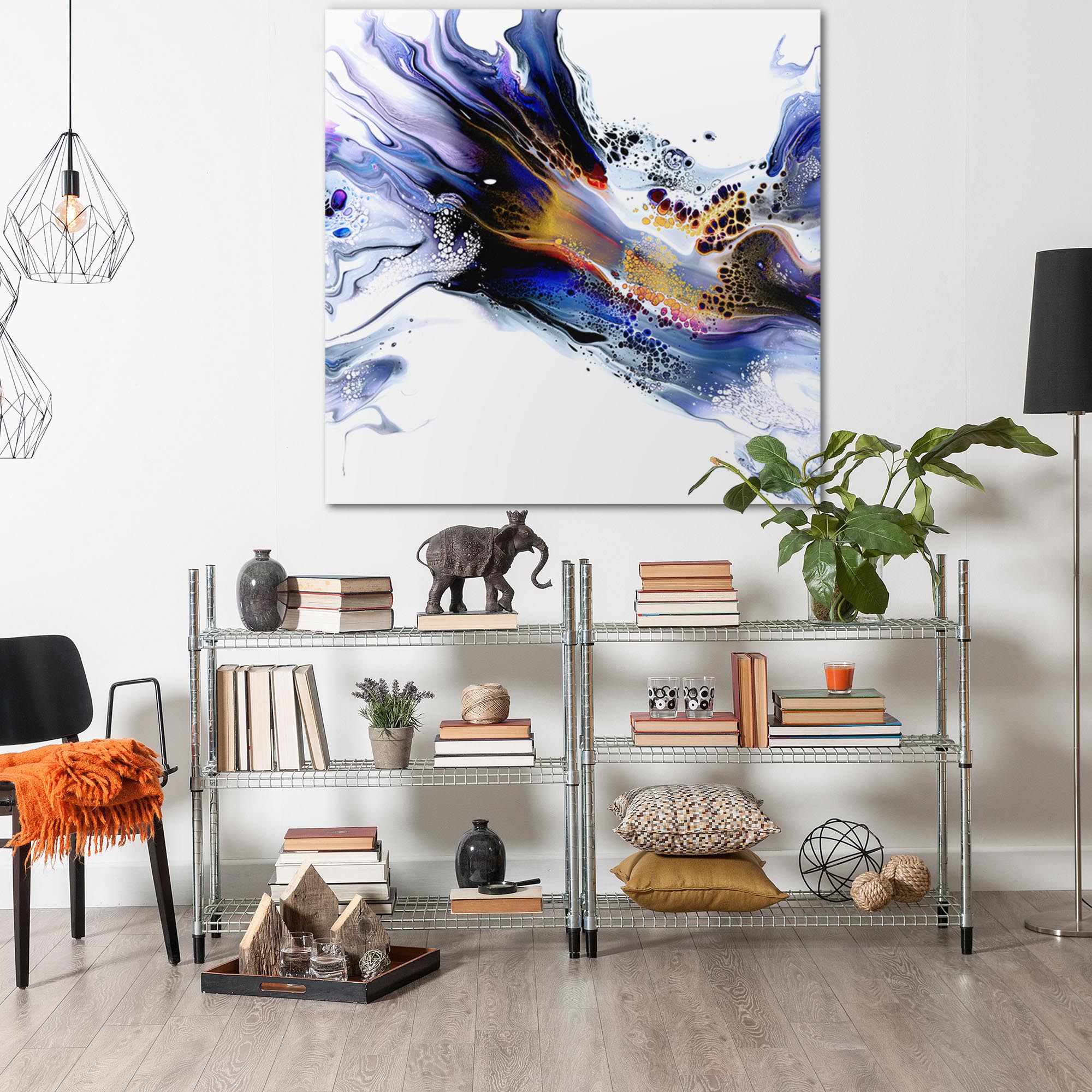 Congealed by Elana Reiter - 48x48 Abstract Wall Art, Modern Home Decor ...