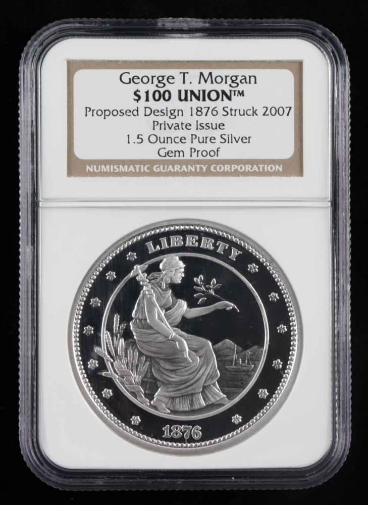 2008 George T. Morgan 1 oz Silver $100 Union Coin (NGC Gem Proof ...