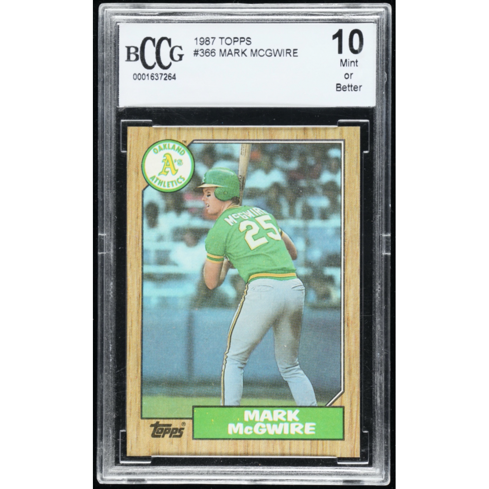 Mark McGwire 1987 Topps #366 (BCCG 10) | Pristine Auction