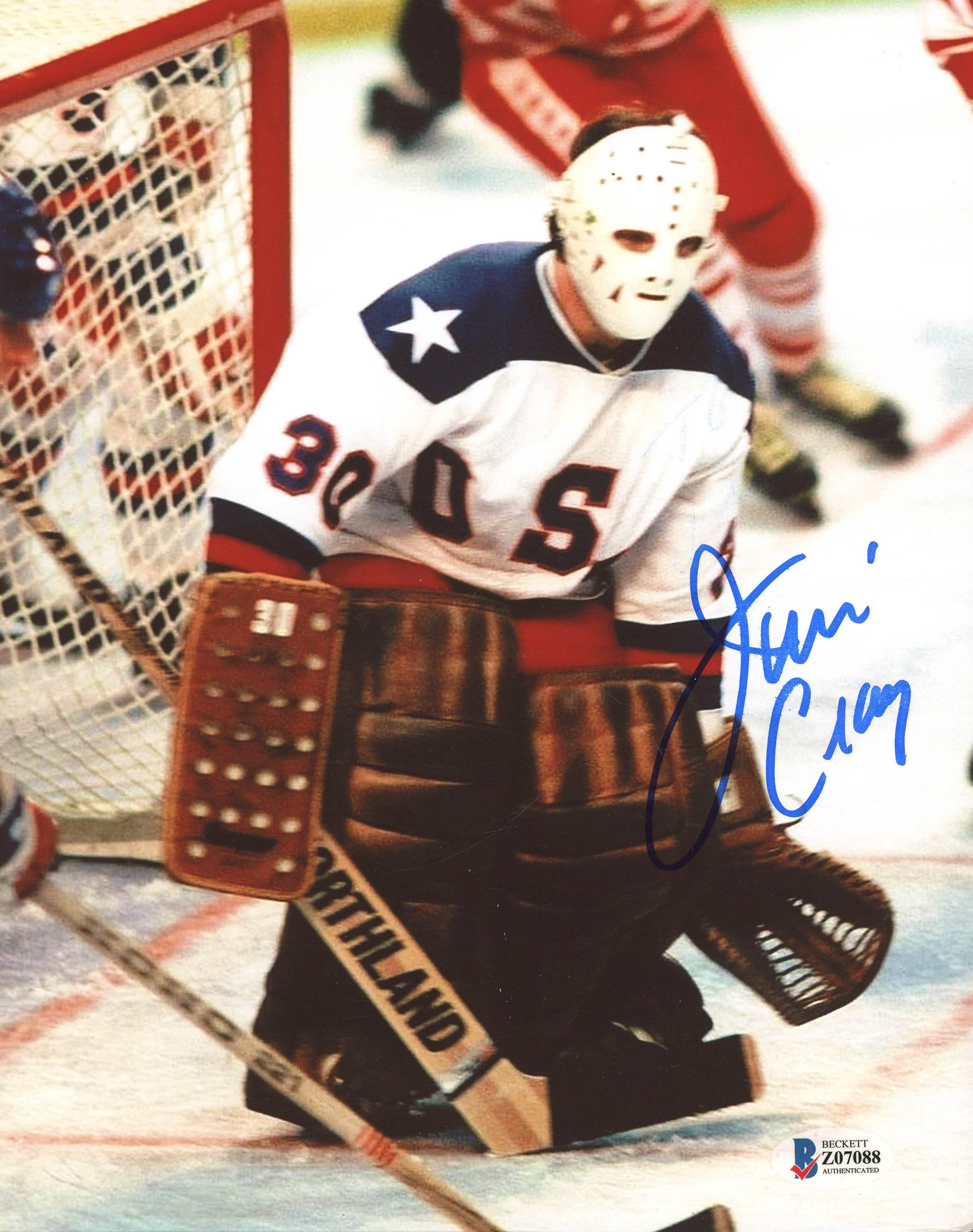 Jim Craig Signed Team USA 8x10 Photo (Beckett COA) (See Description ...