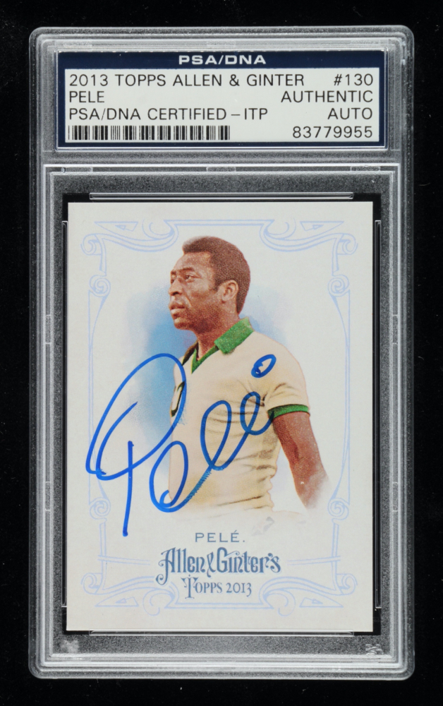 Pele Signed 2013 Topps Allen & Ginter #130A (PSA Encapsulated ...