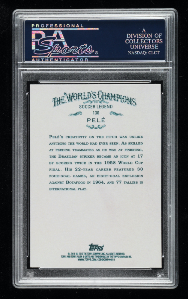 Pele Signed 2013 Topps Allen & Ginter #130A (PSA Encapsulated ...