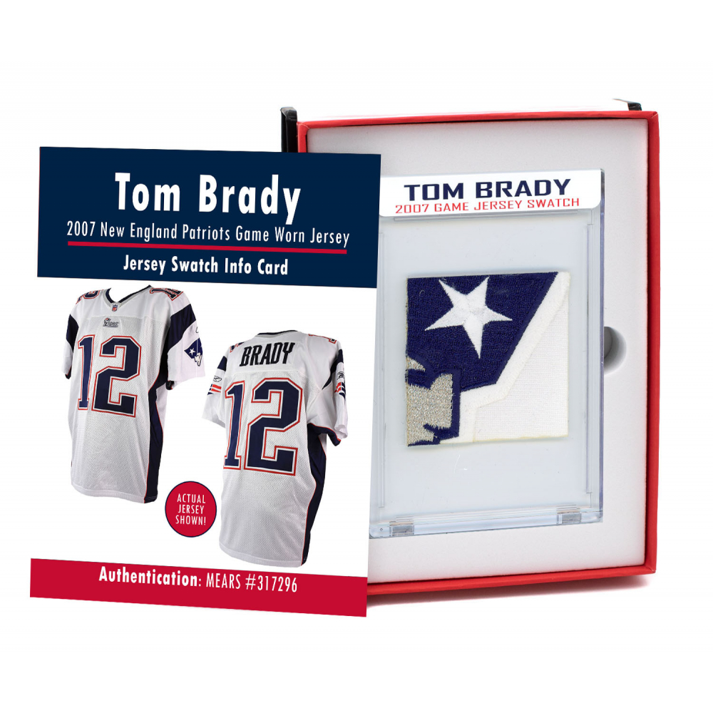 TOM BRADY 2007 PATRIOTS GAME JERSEY MYSTERY SWATCH BOX! | Pristine Auction