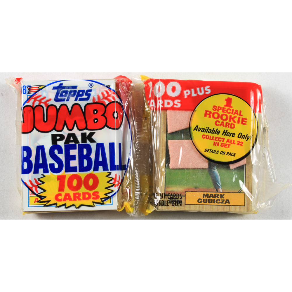 1987 Topps Baseball Jumbo Pack With (100) Cards | Pristine Auction