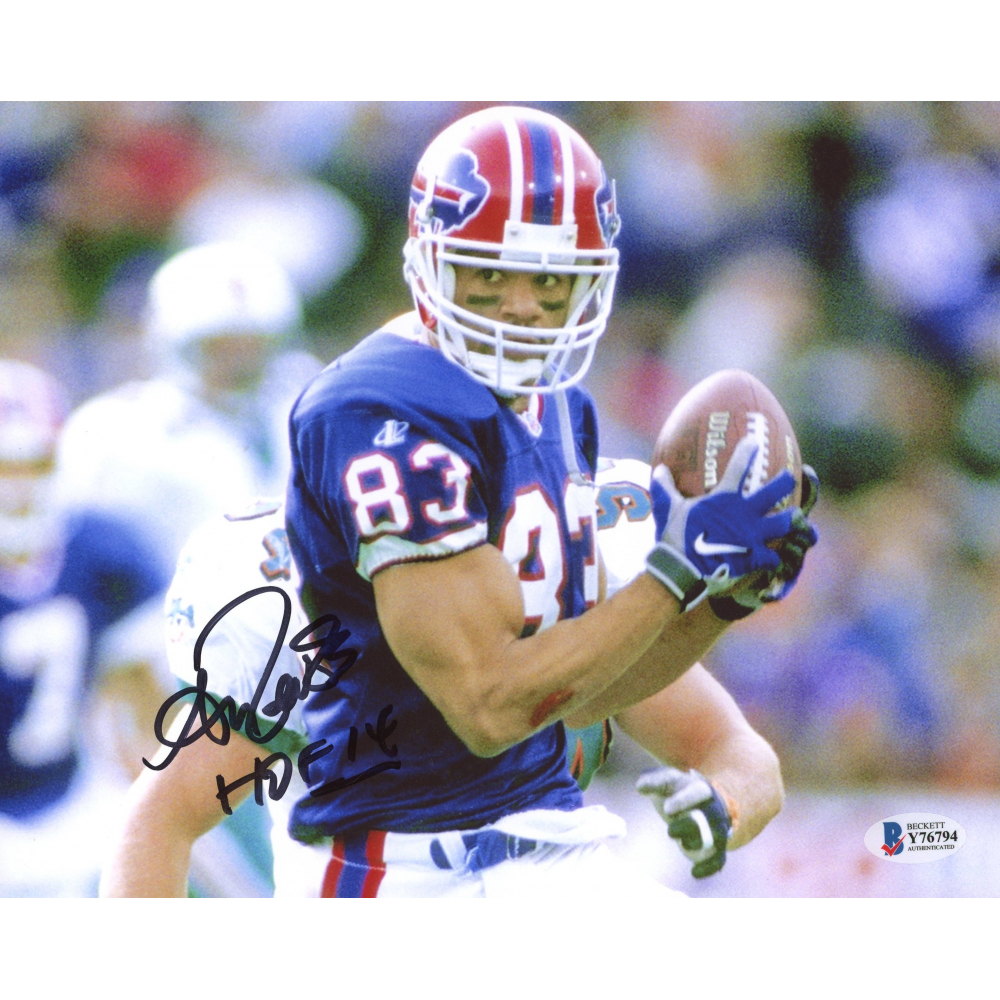 Andre Reed Signed Bills 8x10 Photo Inscribed "HOF 14" (Beckett COA ...