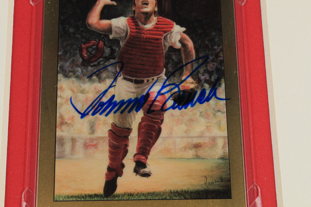 Johnny Bench Signed Reds 14x18 Custom Matted Card Display (JSA COA ...
