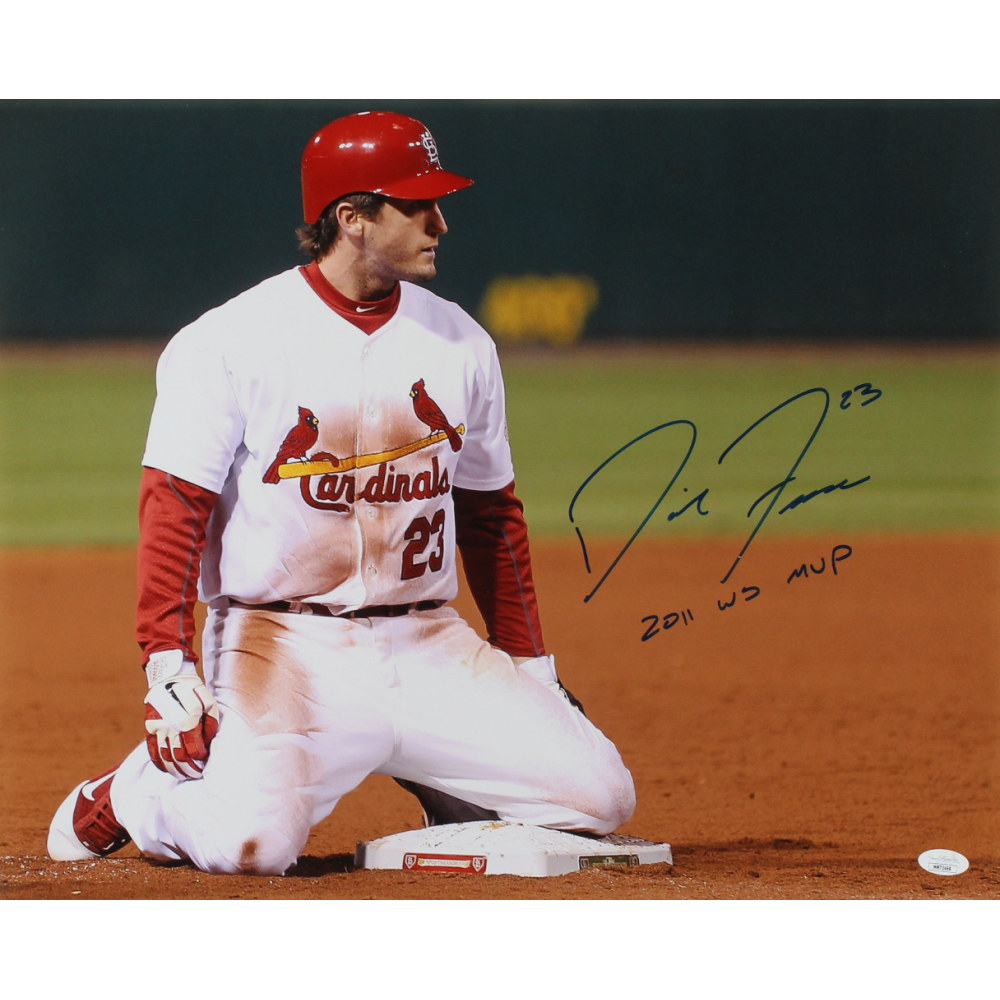 David Freese Signed Cardinals 16x20 Photo Inscribed "2011 WS MVP" (JSA ...