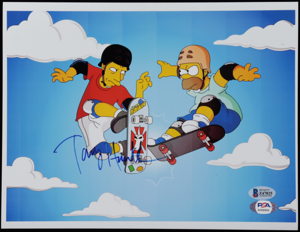 Tony Hawk Signed "The Simpsons" 8x10 Photo (Beckett COA) | Pristine Auction