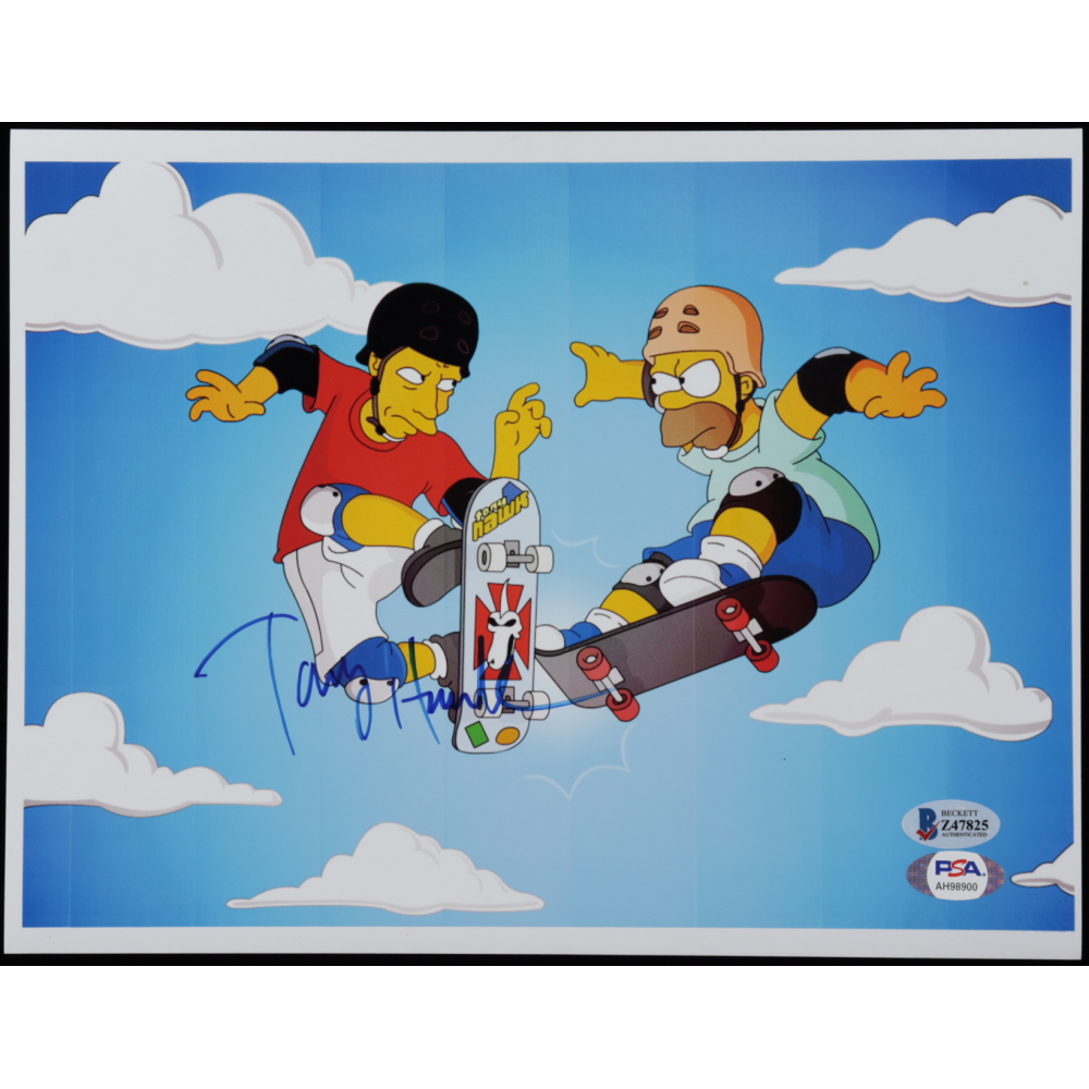 Tony Hawk Signed "The Simpsons" 8x10 Photo (Beckett COA) | Pristine Auction