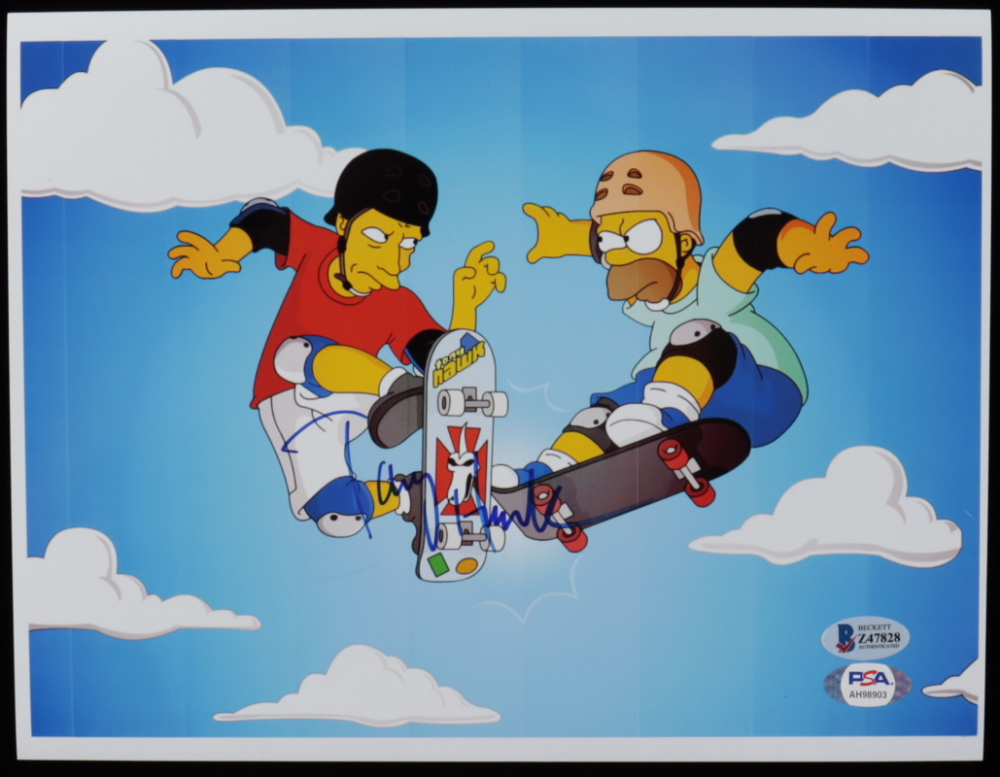 Tony Hawk Signed "The Simpsons" 8x10 Photo (Beckett COA) | Pristine Auction