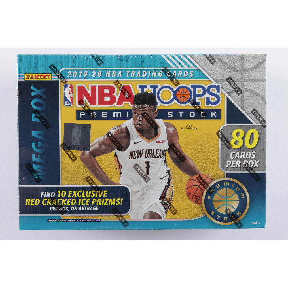 2019-20 NBA Hoops Premium Stock Basketball Mega Box with (10) Packs ...