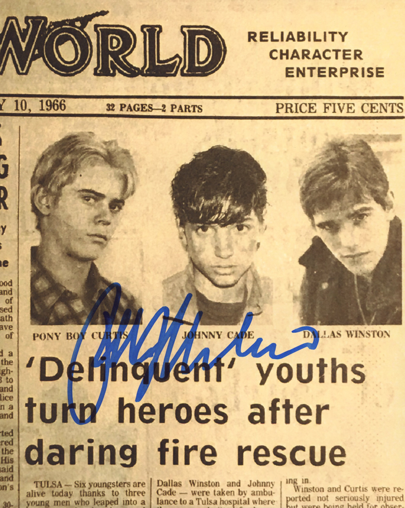 Ralph Macchio Signed "The Outsiders" 8x10 Photo (AutographCOA Hologram ...