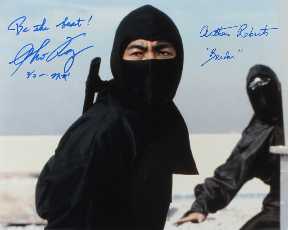 Sho Kosugi & Arthur Roberts Signed "Revenge of the Ninja" 16x20 Photo ...