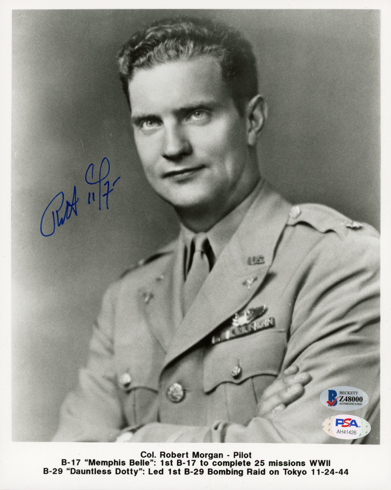 Robert Morgan Signed 8x10 Photo Inscribed "11/7" (PSA LOA & Beckett COA ...