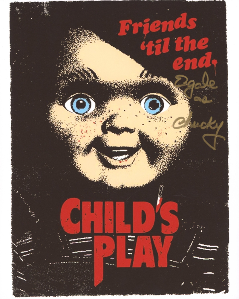 Ed Gale Signed "Child's Play" 8x10 Photo Inscribed "As Chucky ...