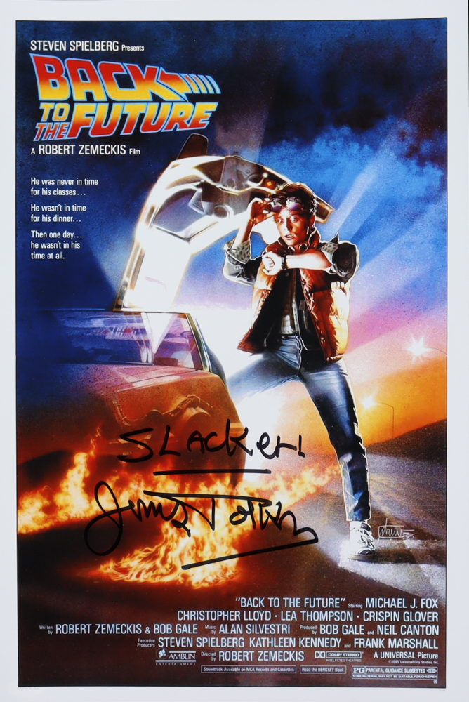 James Tolkan Signed "Back to the Future" 12x18 Photo Inscribed "Slacker ...