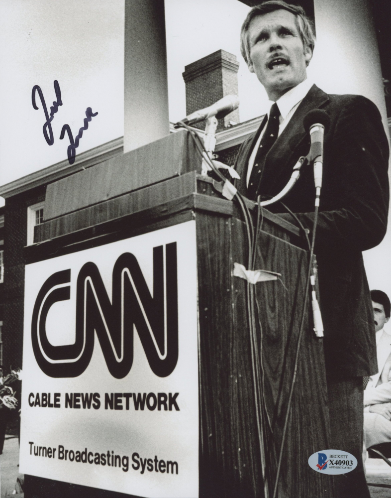 Ted Turner Signed 8x10 Photo (Beckett COA) | Pristine Auction