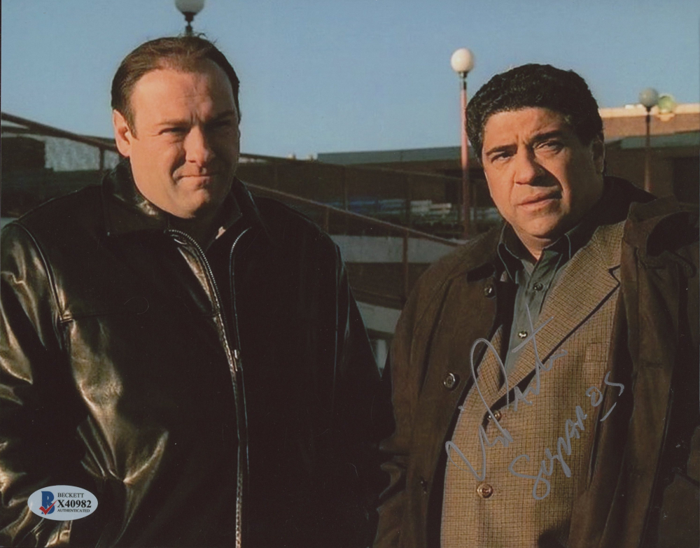 Vincent Pastore Signed "The Sopranos" 8x10 Photo Inscribed "Sopranos ...