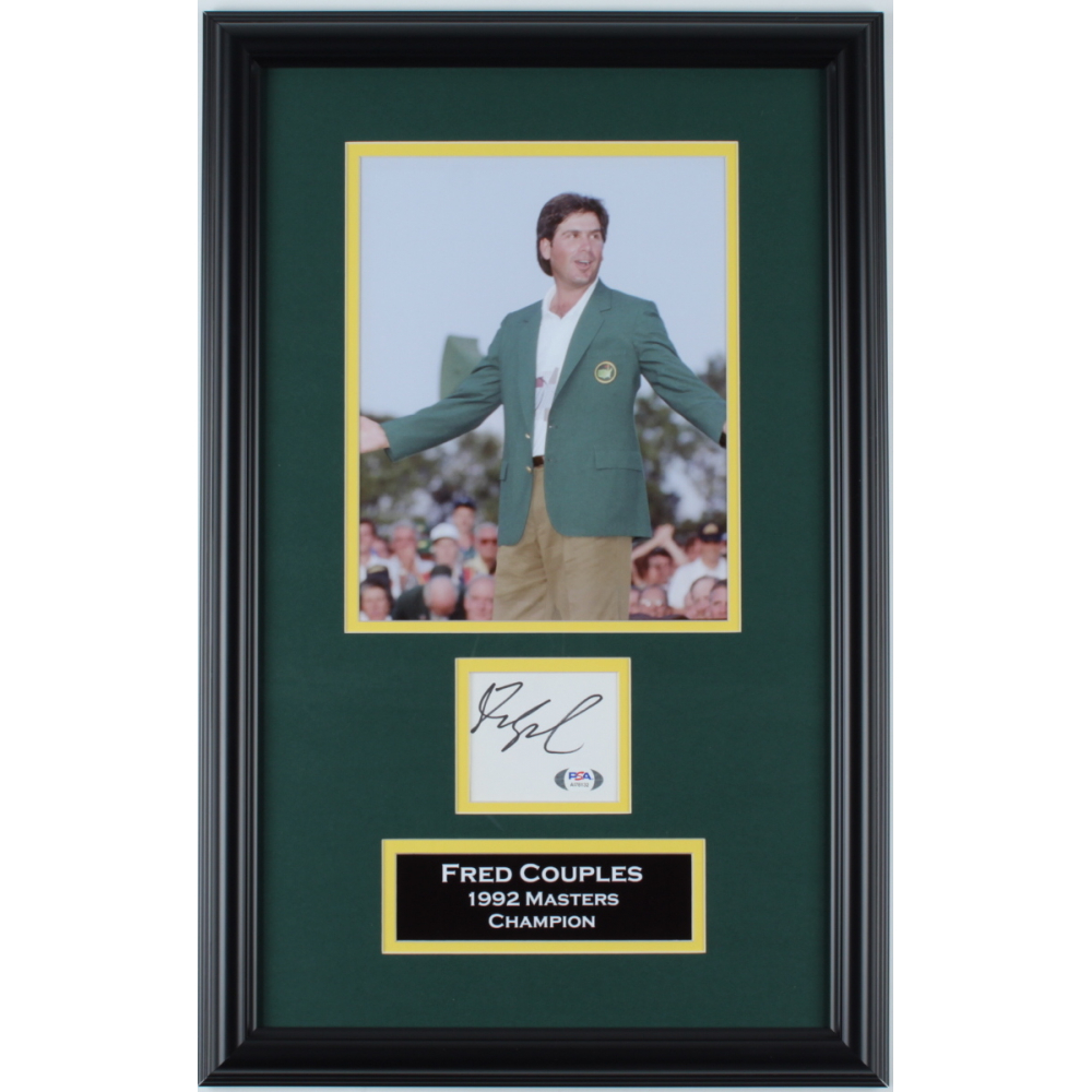 Fred Couples Signed 14x22 Custom Framed Photo Display (PSA COA ...