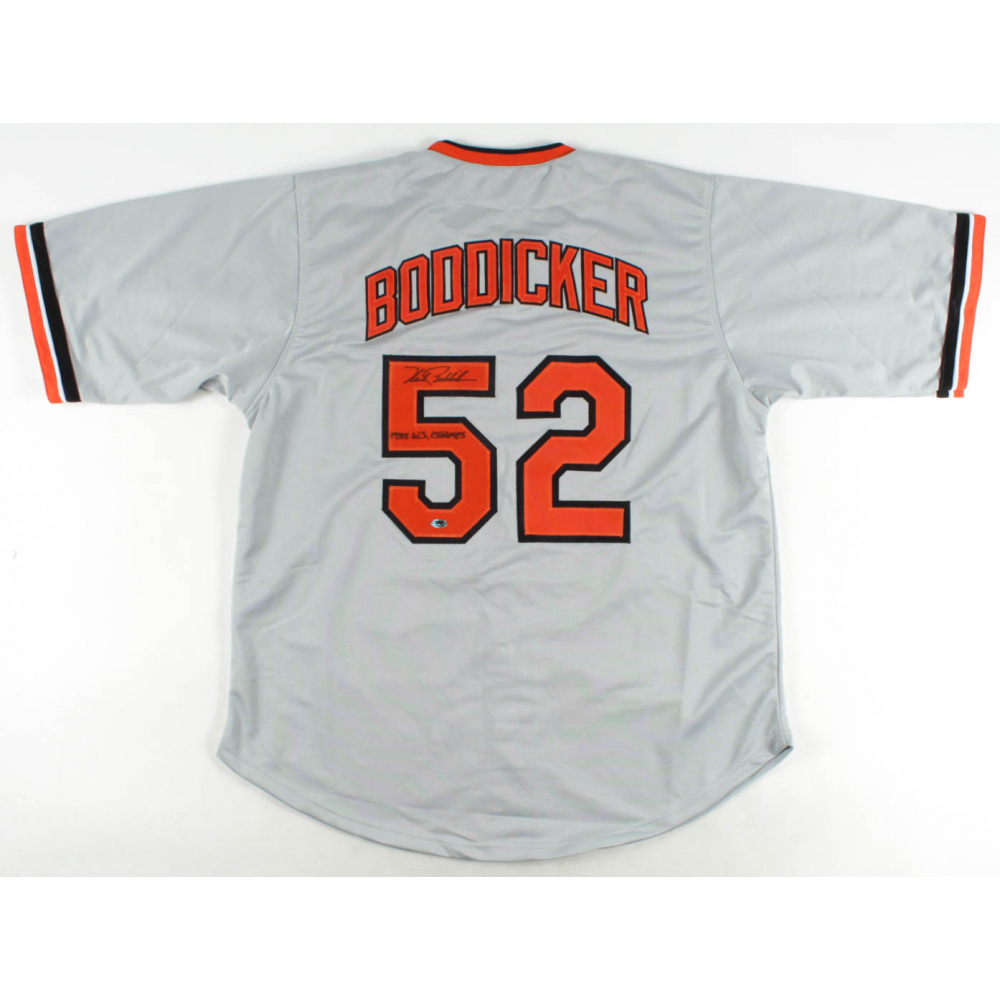 Mike Boddicker Signed Jersey Inscribed "1983 W.S. Champs" (RSA Hologram ...