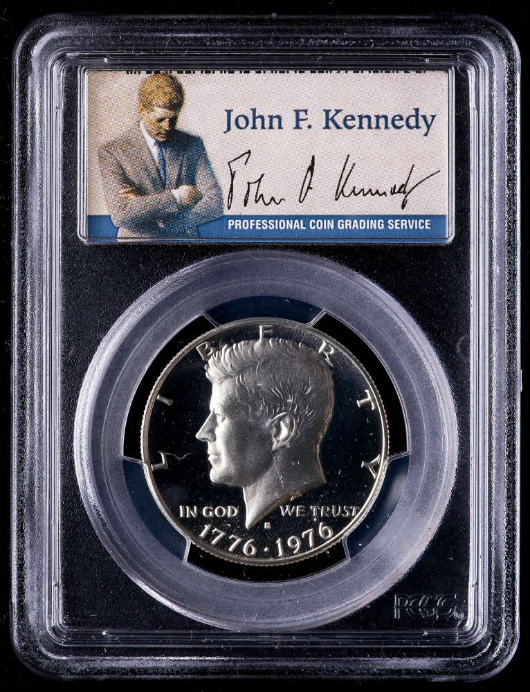 1976-S Kennedy Half Dollar, Silver - John F. Kennedy Label (PCGS PR69 ...