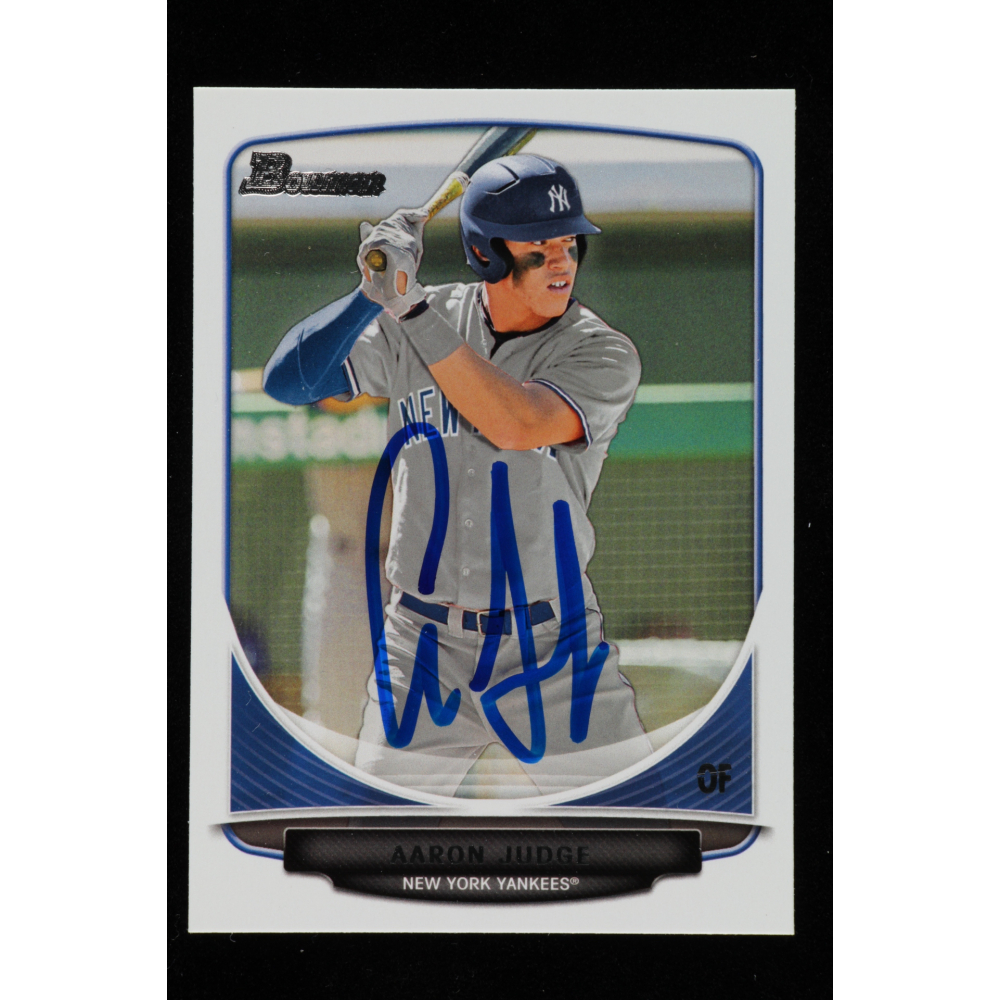 Aaron Judge Signed 2013 Bowman Draft Draft Picks #BDPP19 (Beckett COA ...