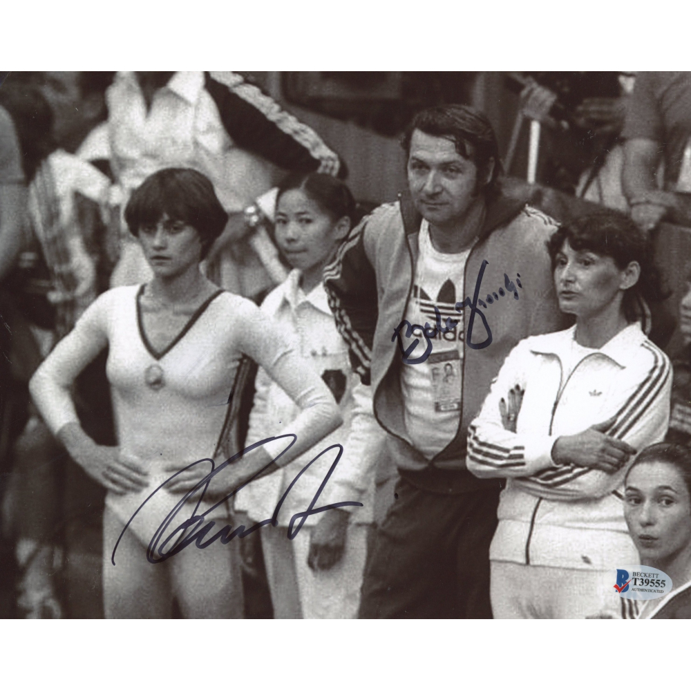 Nadia Comaneci And Bela Karolyi Signed 8x10 Photo Beckett Coa Pristine Auction
