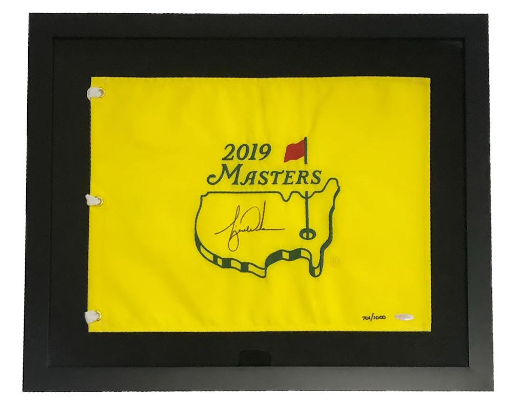Tiger Woods Signed 18x22 Custom Framed LE 2019 Masters Custom Framed ...