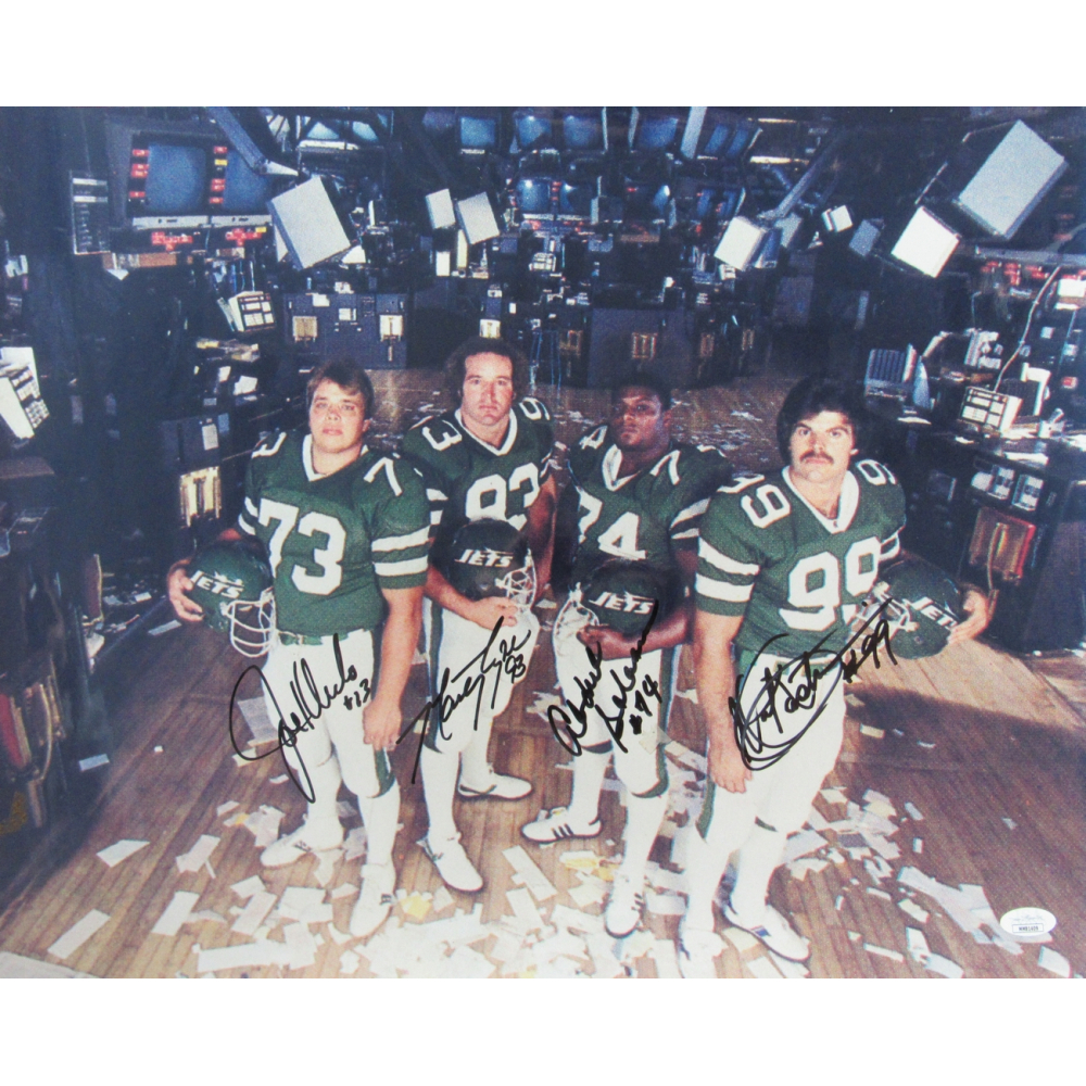 Jets "New York Sack Exchange" 16x20 Photo Signed by (4) with Mark ...