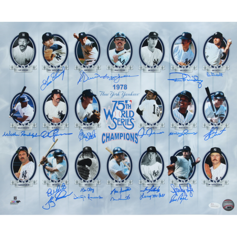 1978 Yankees 16x20 Photo Signed by (21) With Gary Thomasson, Ron Guidry ...