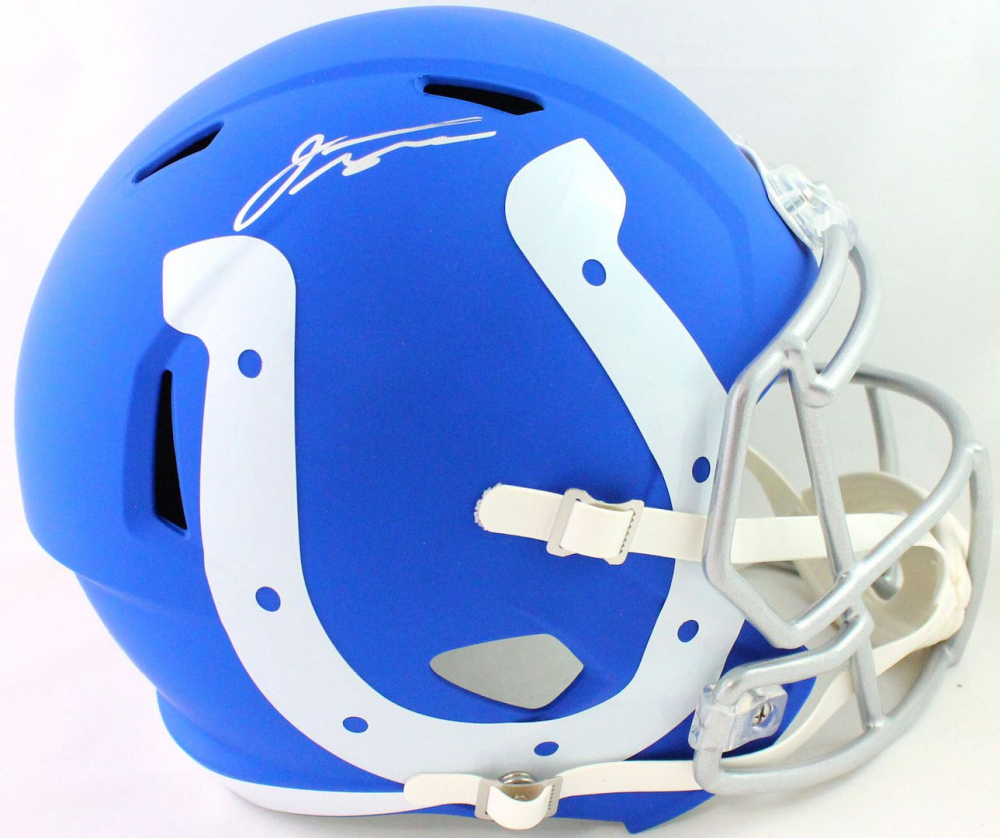 Jonathan Taylor Signed Colts Full-Size AMP Alternate Speed Helmet ...