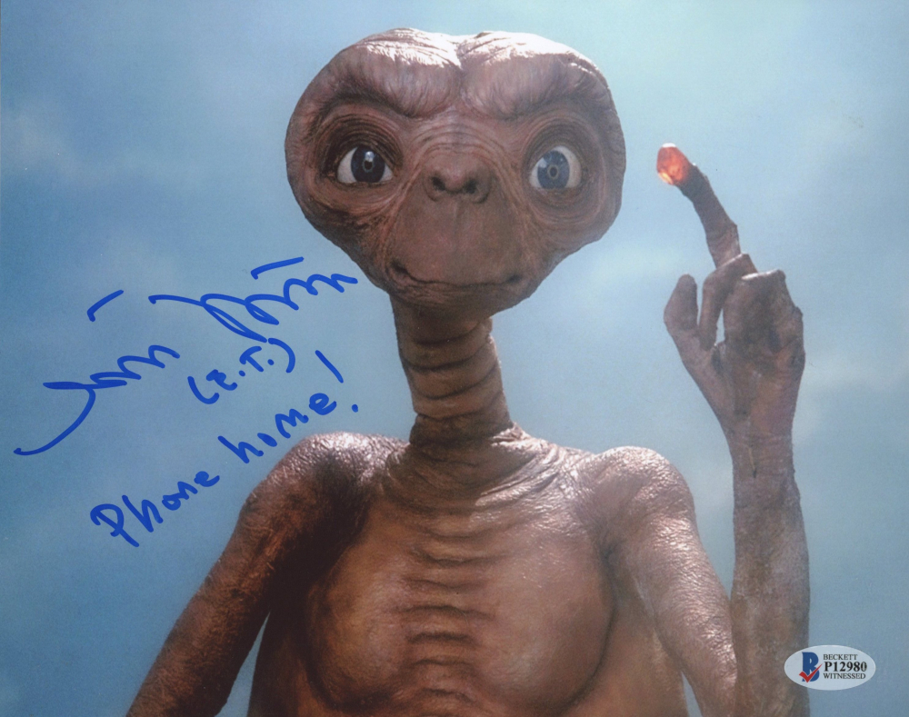 Matthew DeMeritt Signed "E.T.: The Extra Terrestrial" 8x10 Photo ...