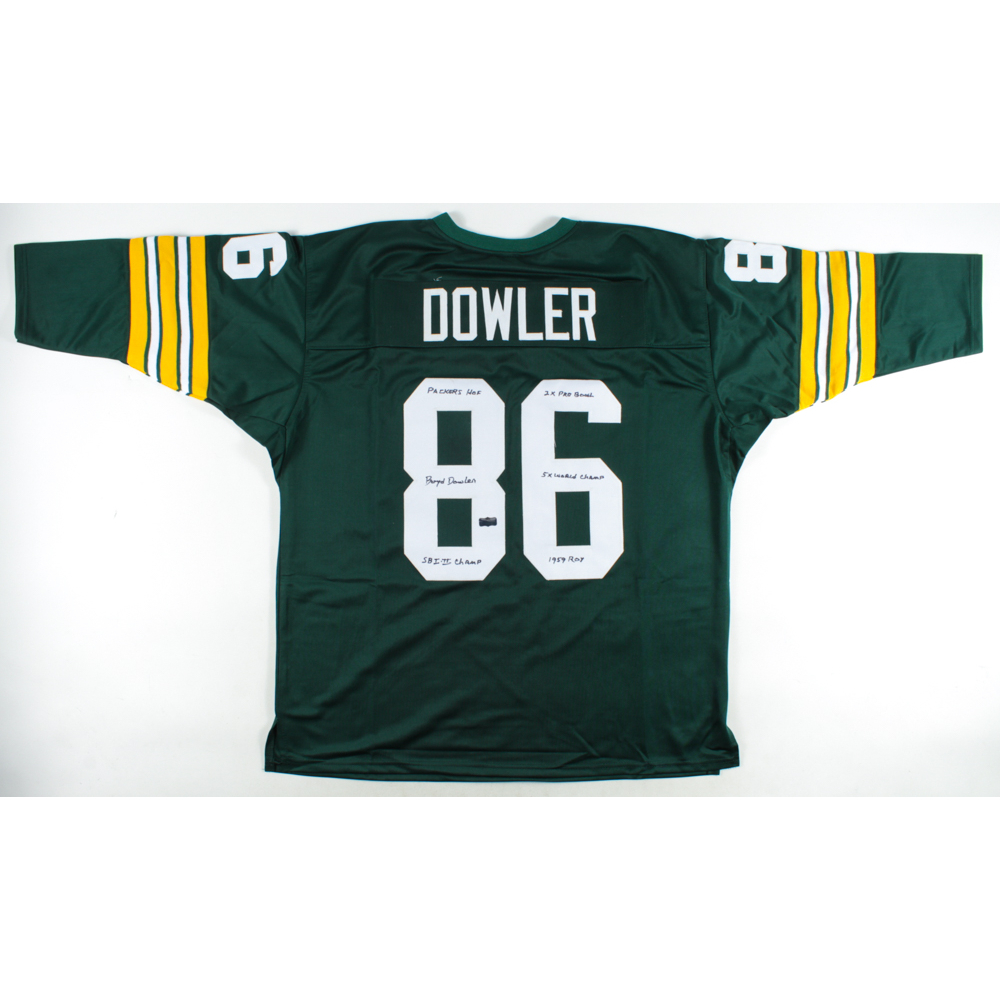 Boyd Dowler Signed Jersey With Multiple Inscriptions (Radtke COA ...