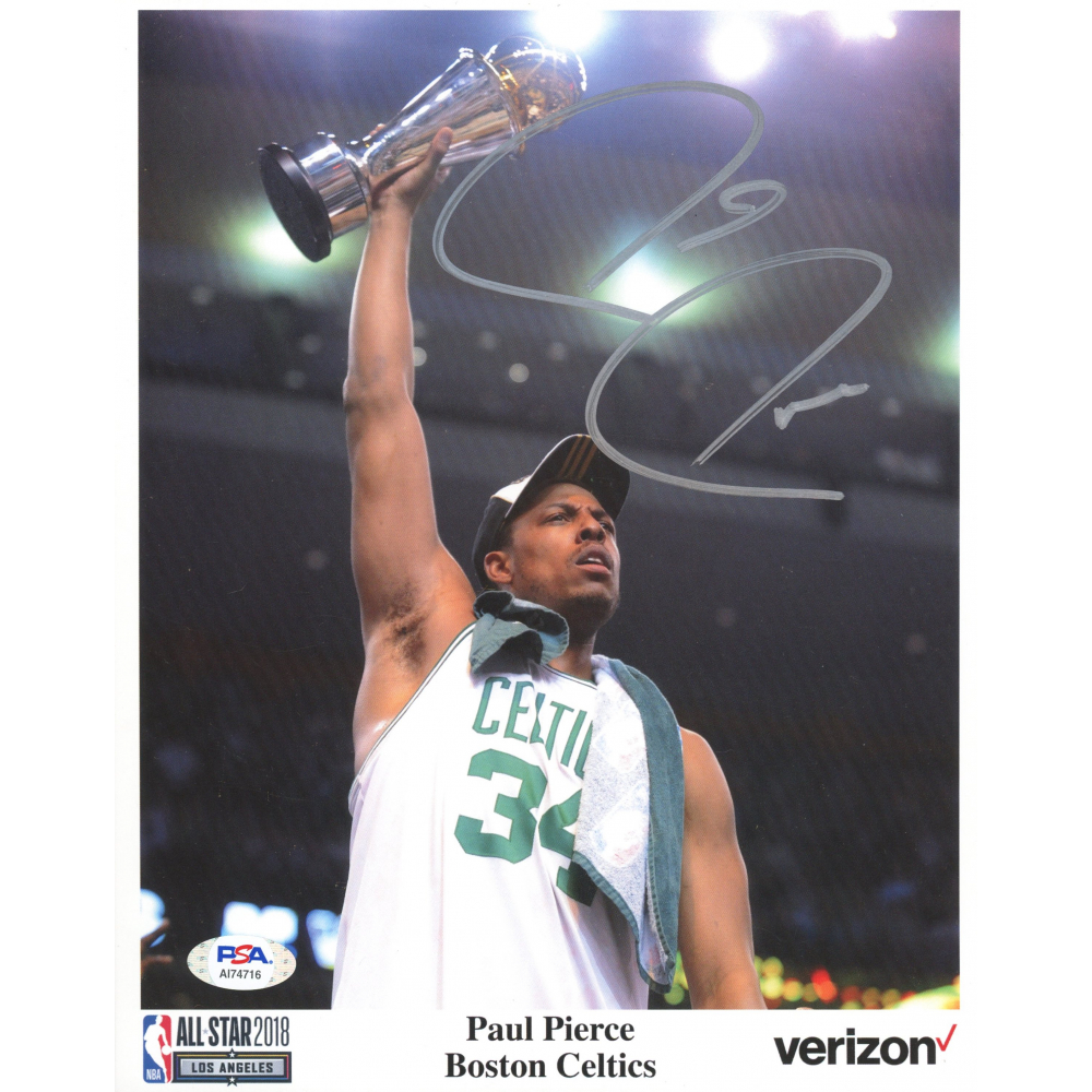 Paul Pierce Signed Celtics 8x10 Photo (PSA COA) | Pristine Auction