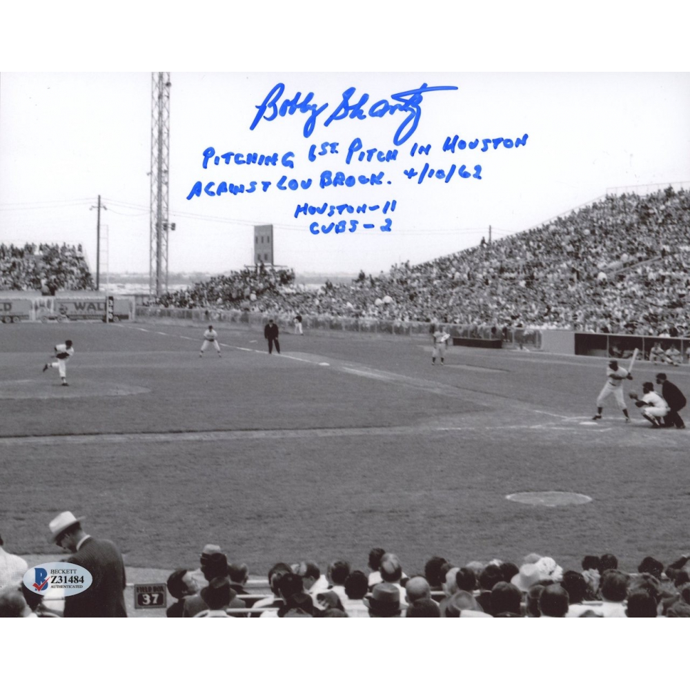 Bobby Shantz Signed Colt .45s 8x10 Photo With Extended Inscription ...