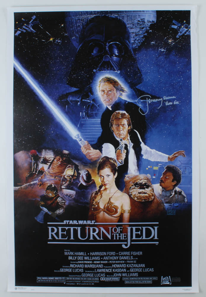 Jeremy Bulloch Signed "Star Wars Episode VI: Return of the Jedi" 24x36 ...