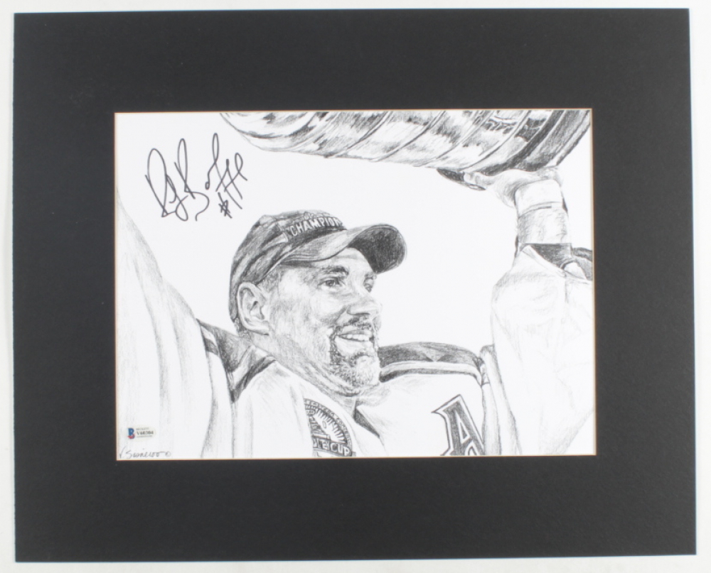 Ray Bourque Signed Bruins 16x20 Custom Matted Sketch Display (Beckett ...