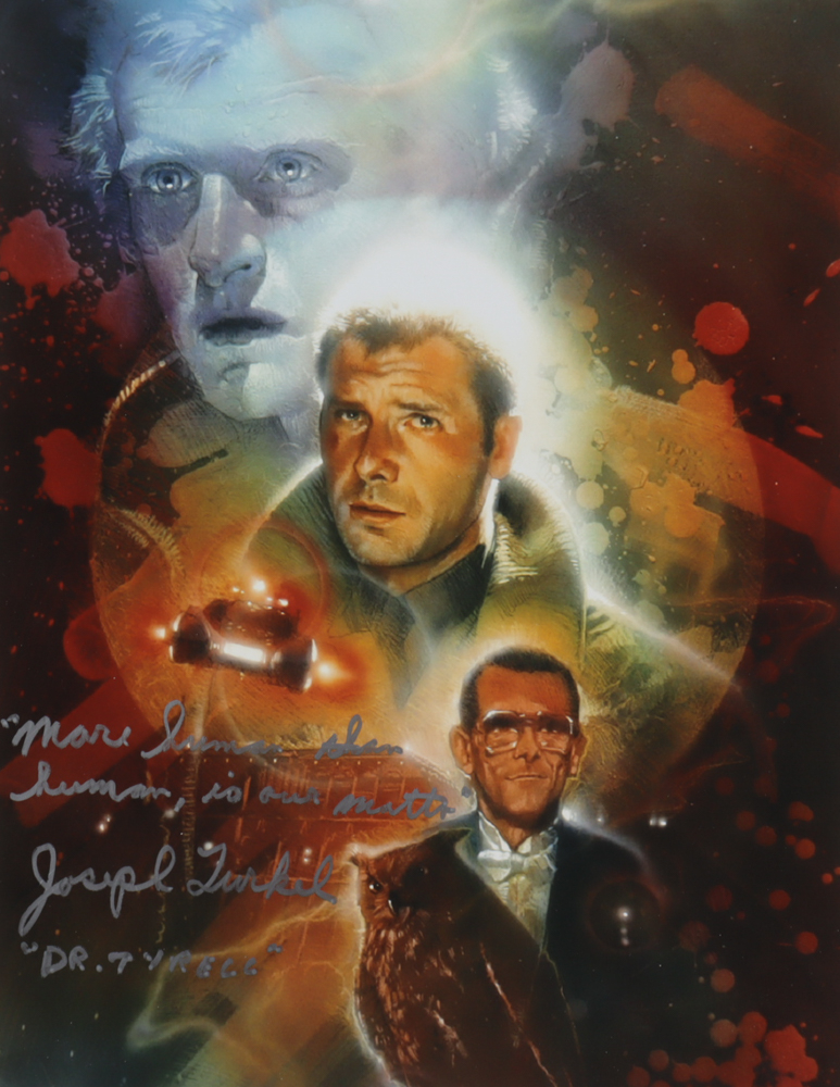 Joe Turkel Signed "Blade Runner" 11x14 Photo Inscribed "More Human Than ...