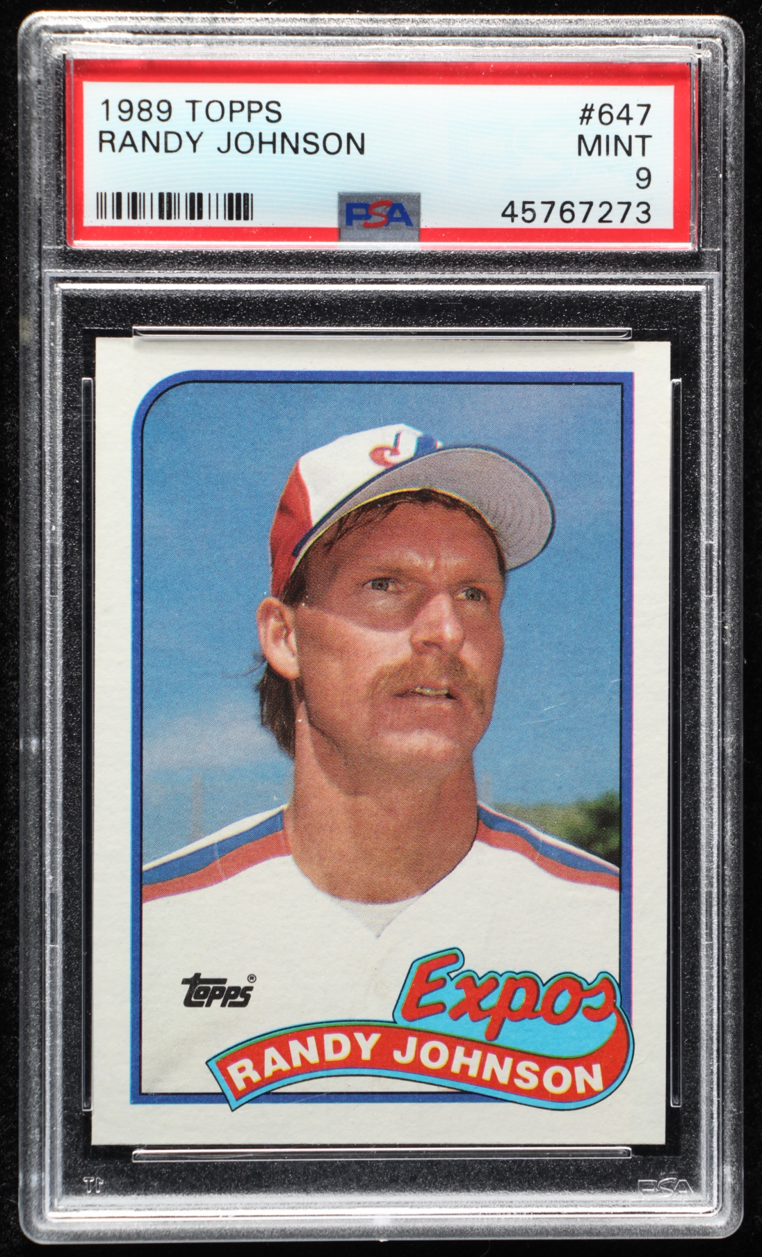 Randy Johnson 1989 Topps #647 RC (PSA 9) | Pristine Auction