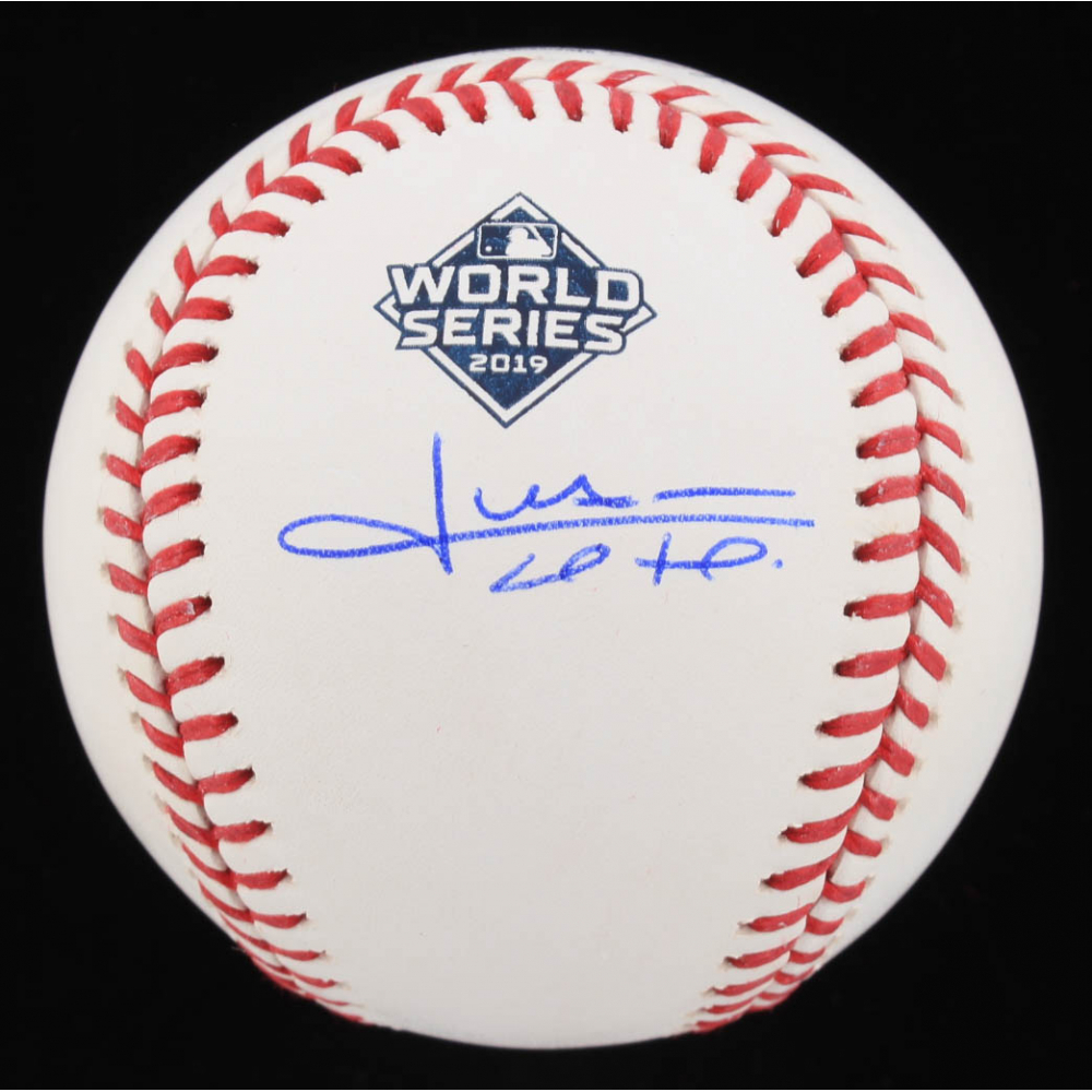 Juan Soto Signed 2019 World Series Baseball JSA COA Pristine Auction juan-soto-signed-2019-world-series-baseball-jsa-coa-pristine-auction