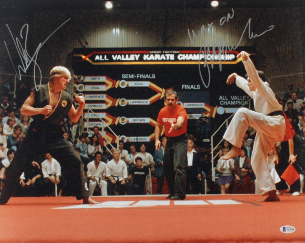 Ralph Macchio & William Zabka Signed "The Karate Kid" 16x20 Photo ...